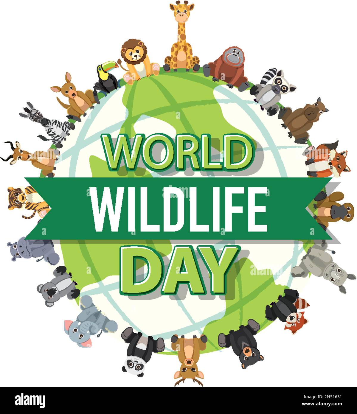 World Wildlife Day Banner illustration Stock Vector Image & Art - Alamy