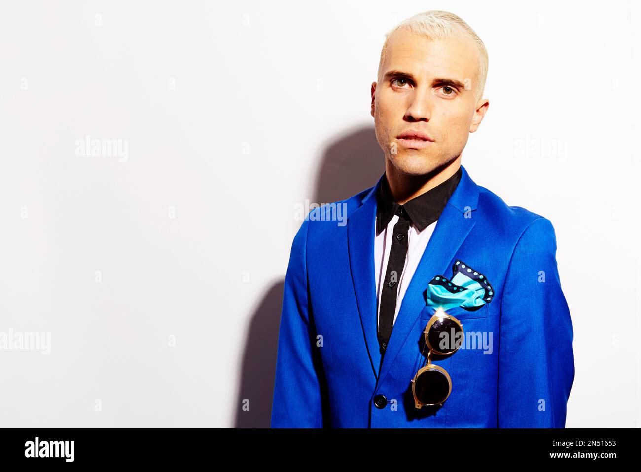 Tyler Glenn, frontman of the band Neon Trees, poses for a portrait to ...