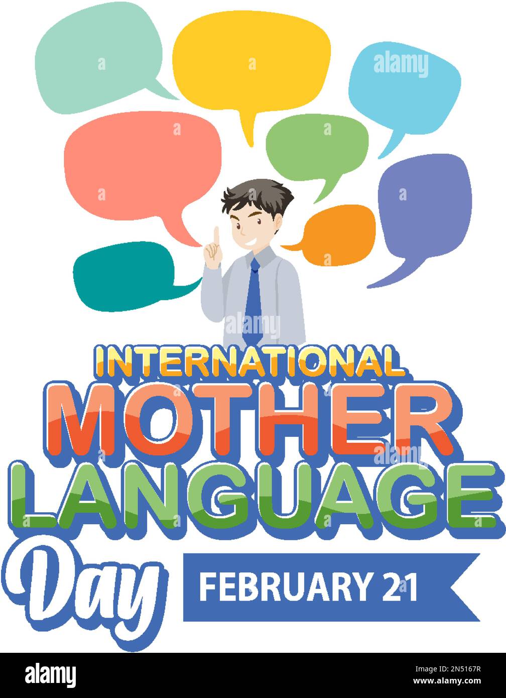 International mother language day banner illustration Stock Vector ...