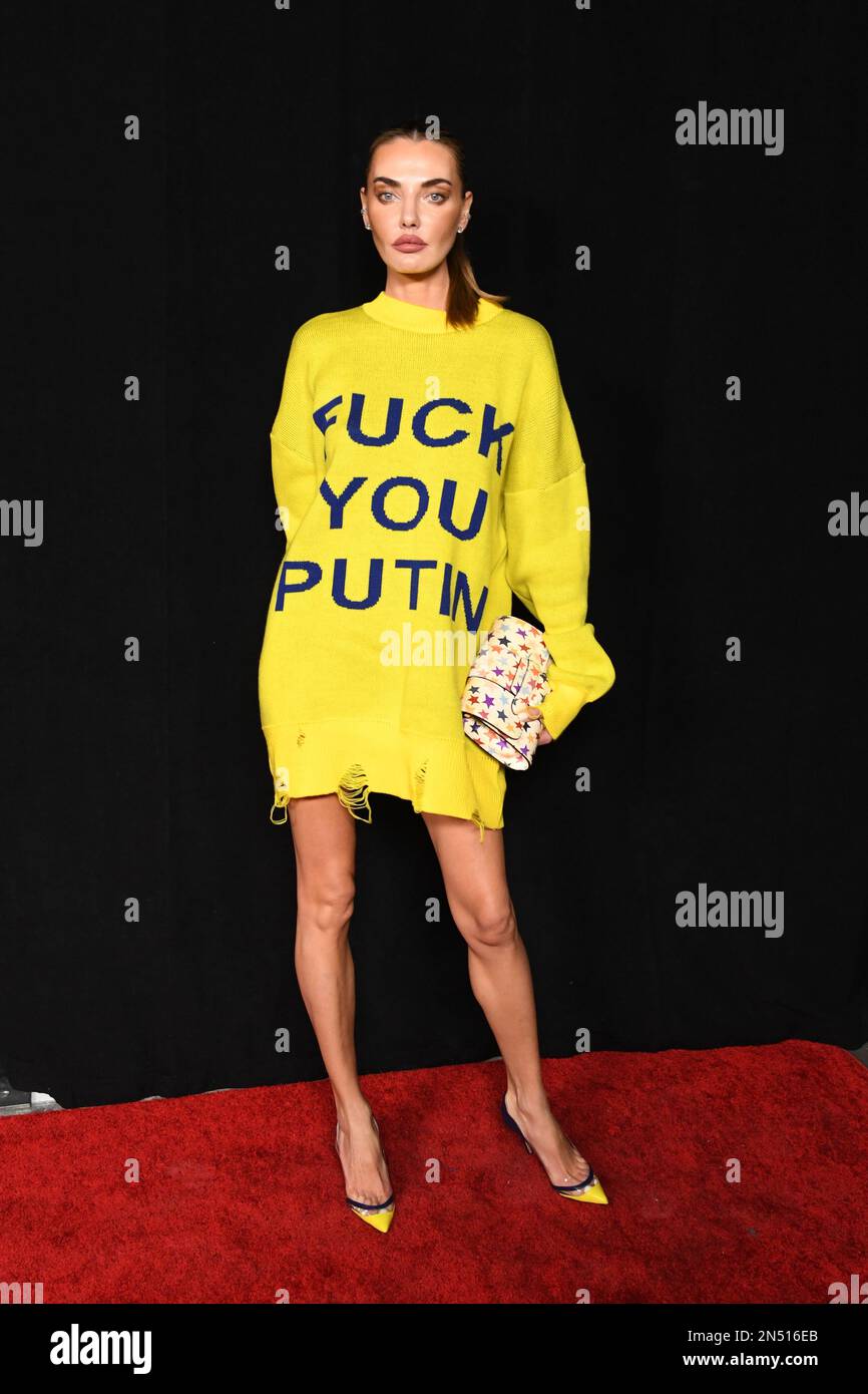 New York, USA. 08th Feb, 2023. Alina Baikova attends the Pier59 Studios New York Fashion Week ...