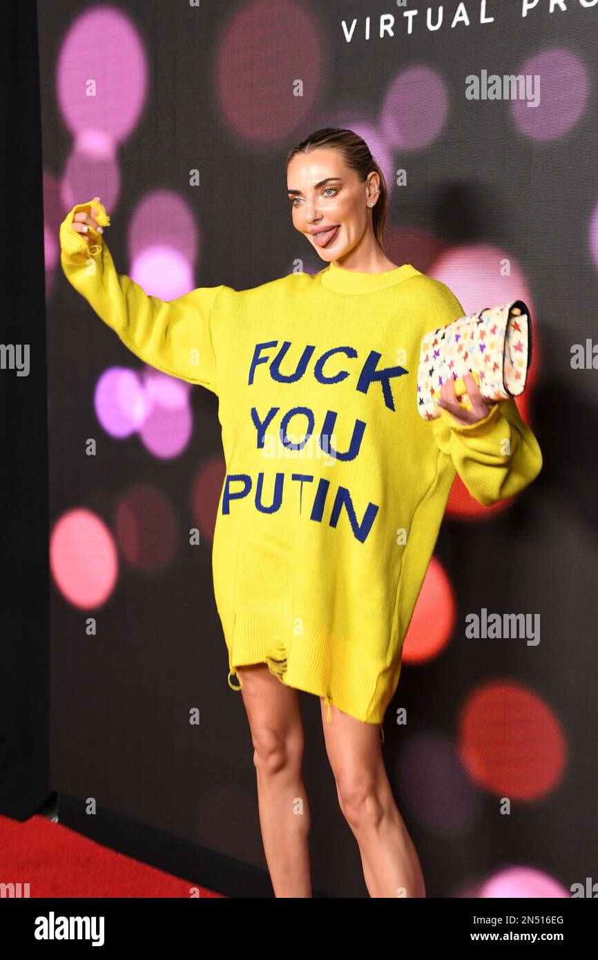 New York, USA. 08th Feb, 2023. Alina Baikova attends the Pier59 Studios ...