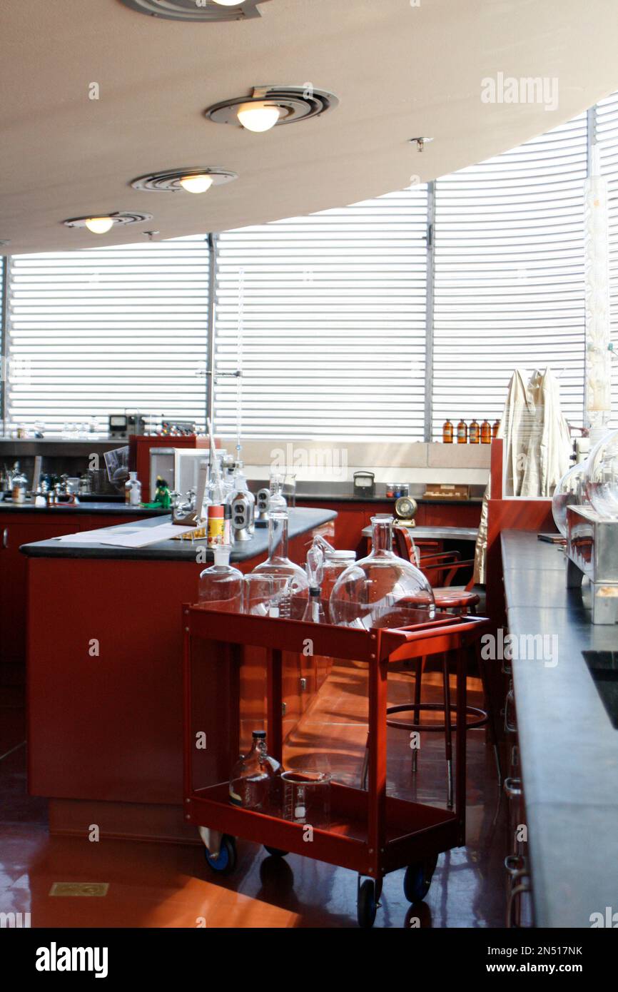 This Friday, April 18, 2014, photo shows part of a lab in the SC ...