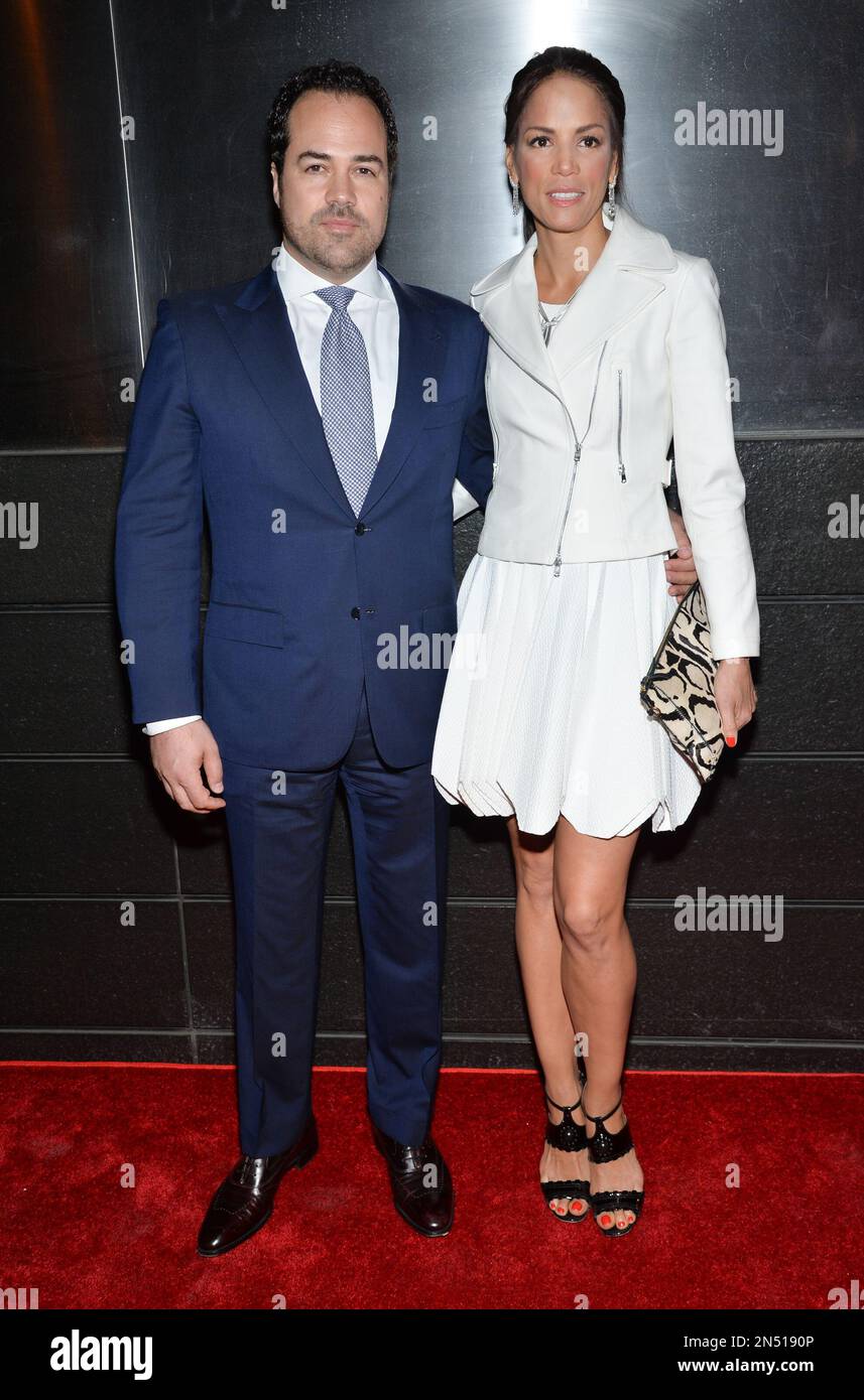Model Veronica Webb and fiance Chris Del Gatto attend the New Yorkers ...
