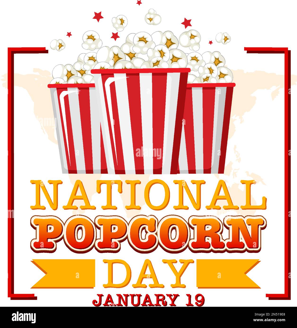 National popcorn day vector Stock Vector Images - Alamy