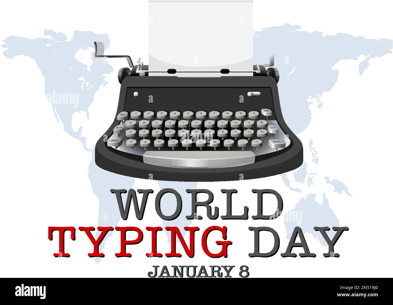 World Typing Day Banner Design illustration Stock Vector Image & Art ...