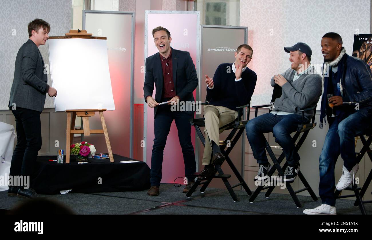 "The Amazing Spider-Man 2" cast at POPSUGAR headquarters in San ...