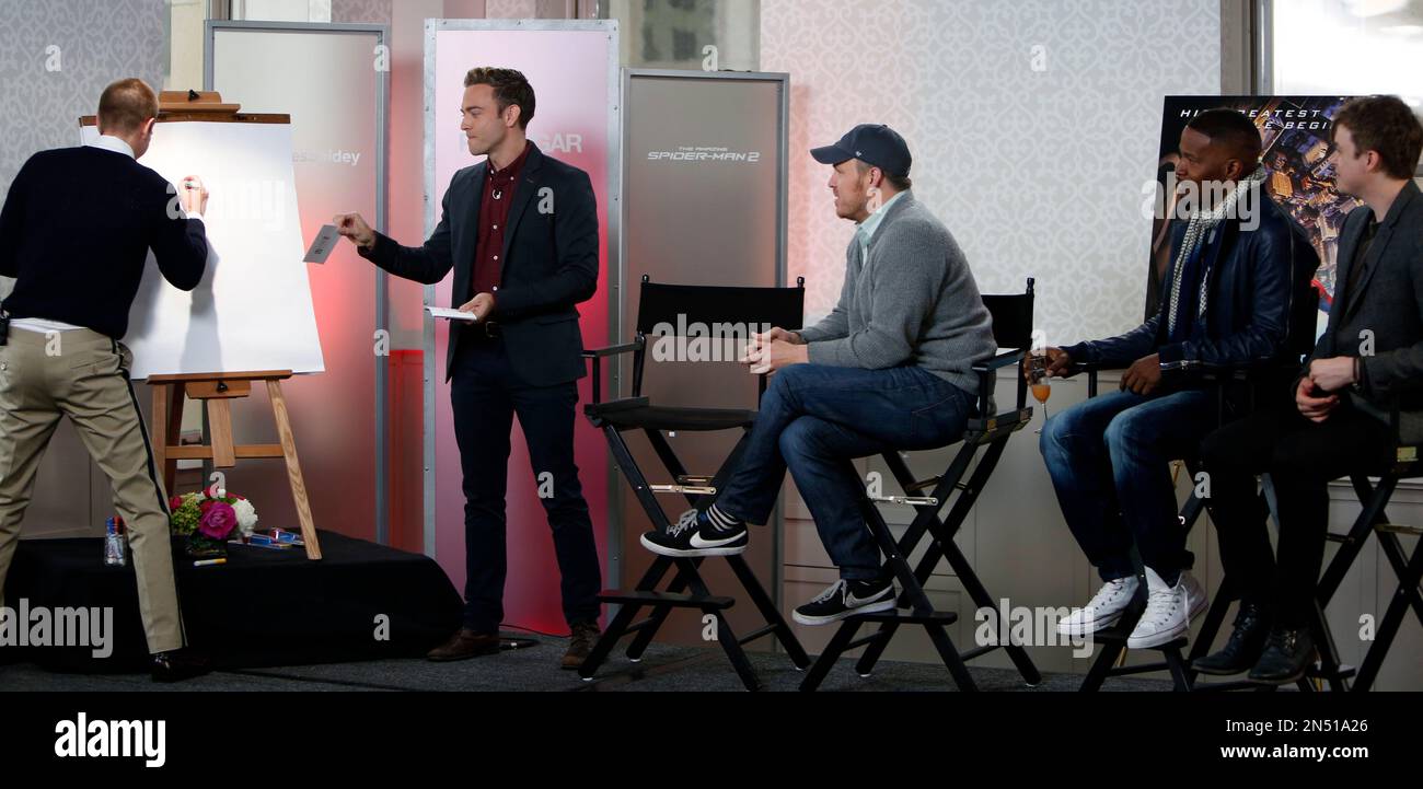 "The Amazing Spider-Man 2" cast at POPSUGAR headquarters in San ...