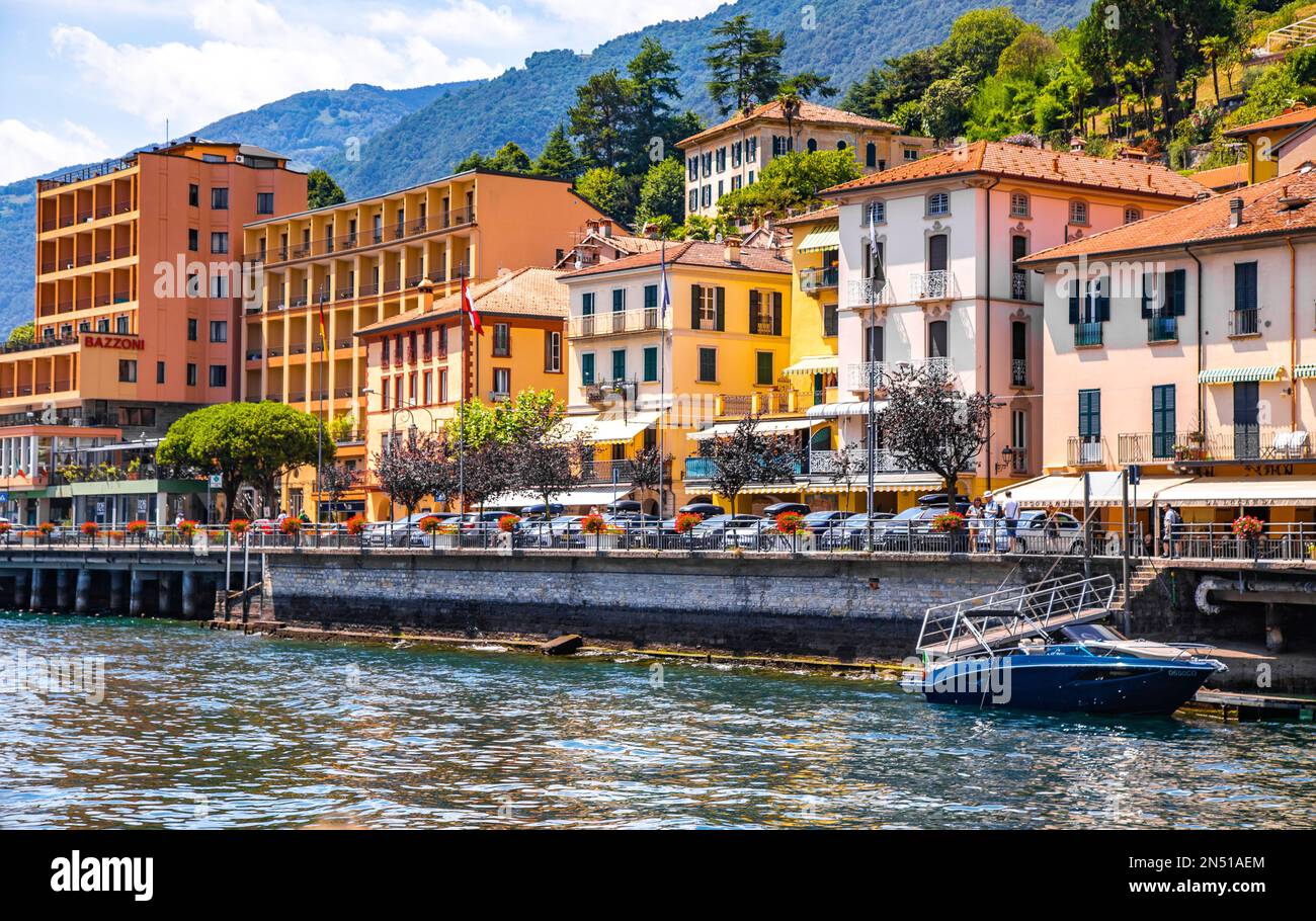 View of Tremezzo village in lake Como, Lombardy, Italy Stock Photo - Alamy