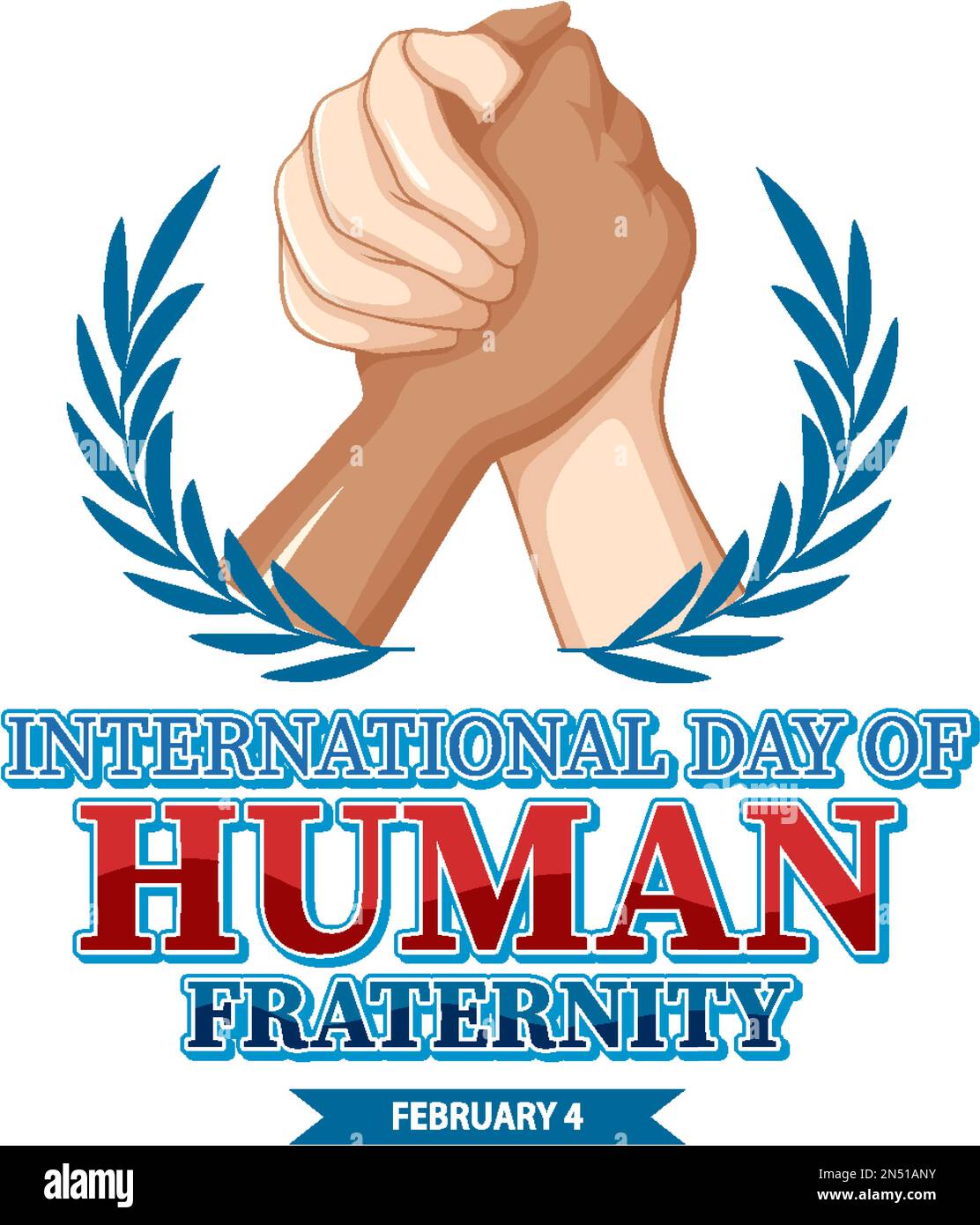 International day of human fraternity illustration Stock Vector Image ...