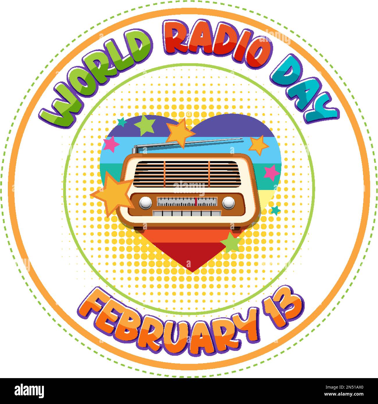 World Radio Day Banner illustration Stock Vector Image & Art - Alamy