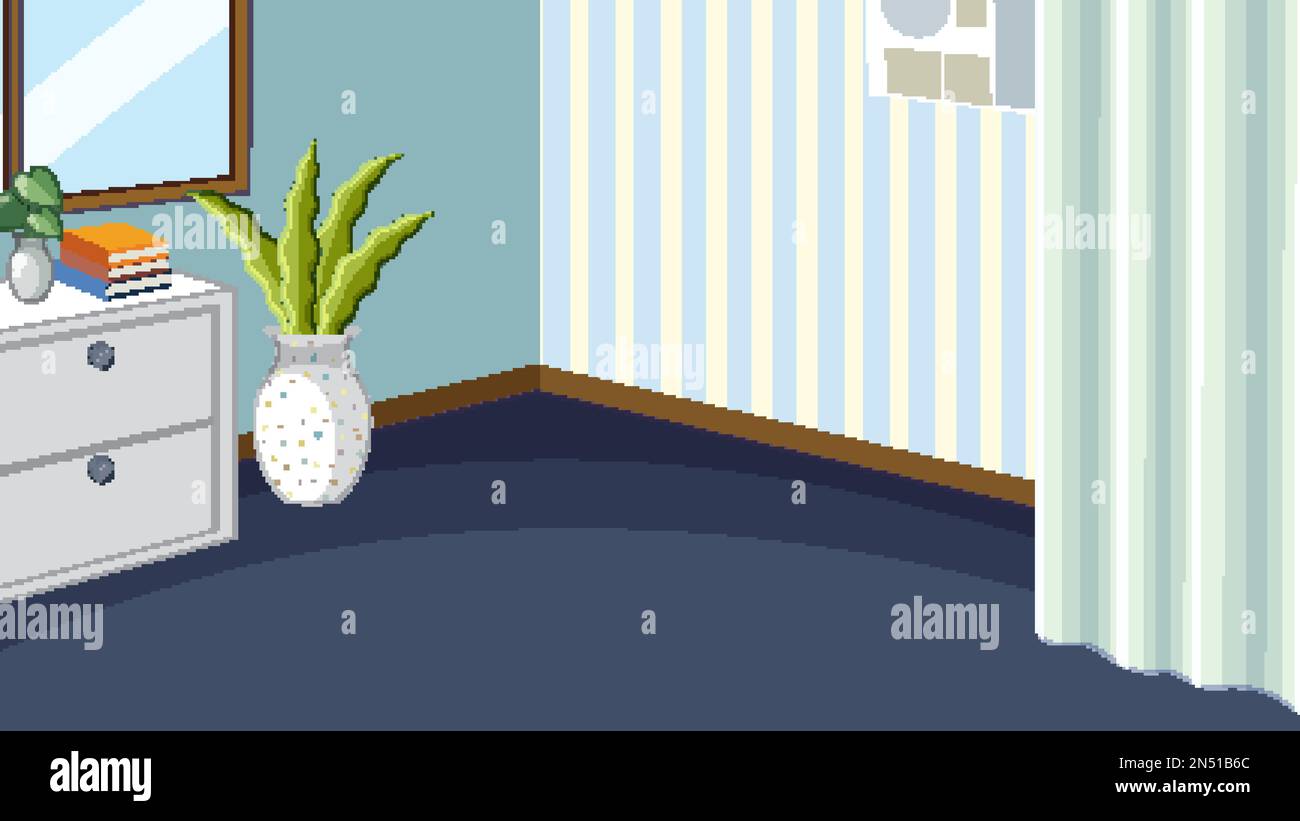 Empty room interior design illustration Stock Vector Image & Art - Alamy