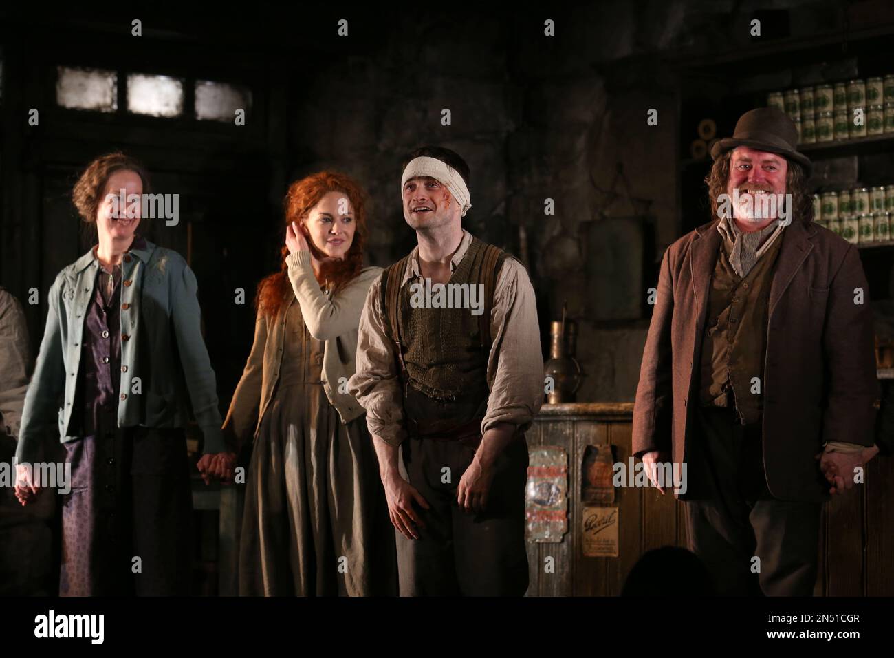 From left, Ingrid Craigie, Sarah Greene, Daniel Radcliffe and Pat ...