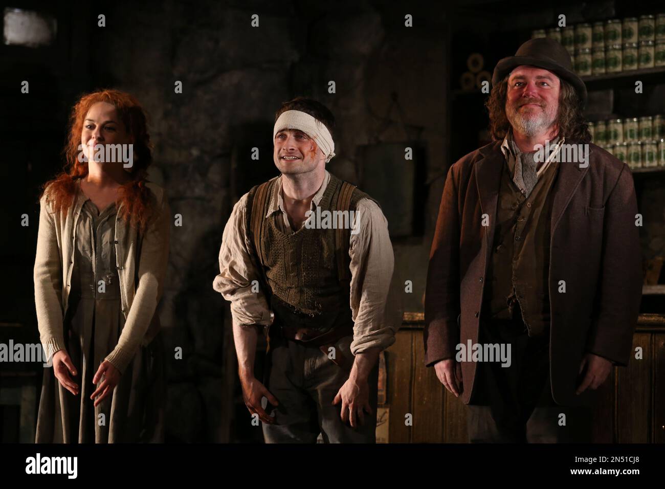 From left, Sarah Greene, Daniel Radcliffe and Pat Shortt appear at the ...