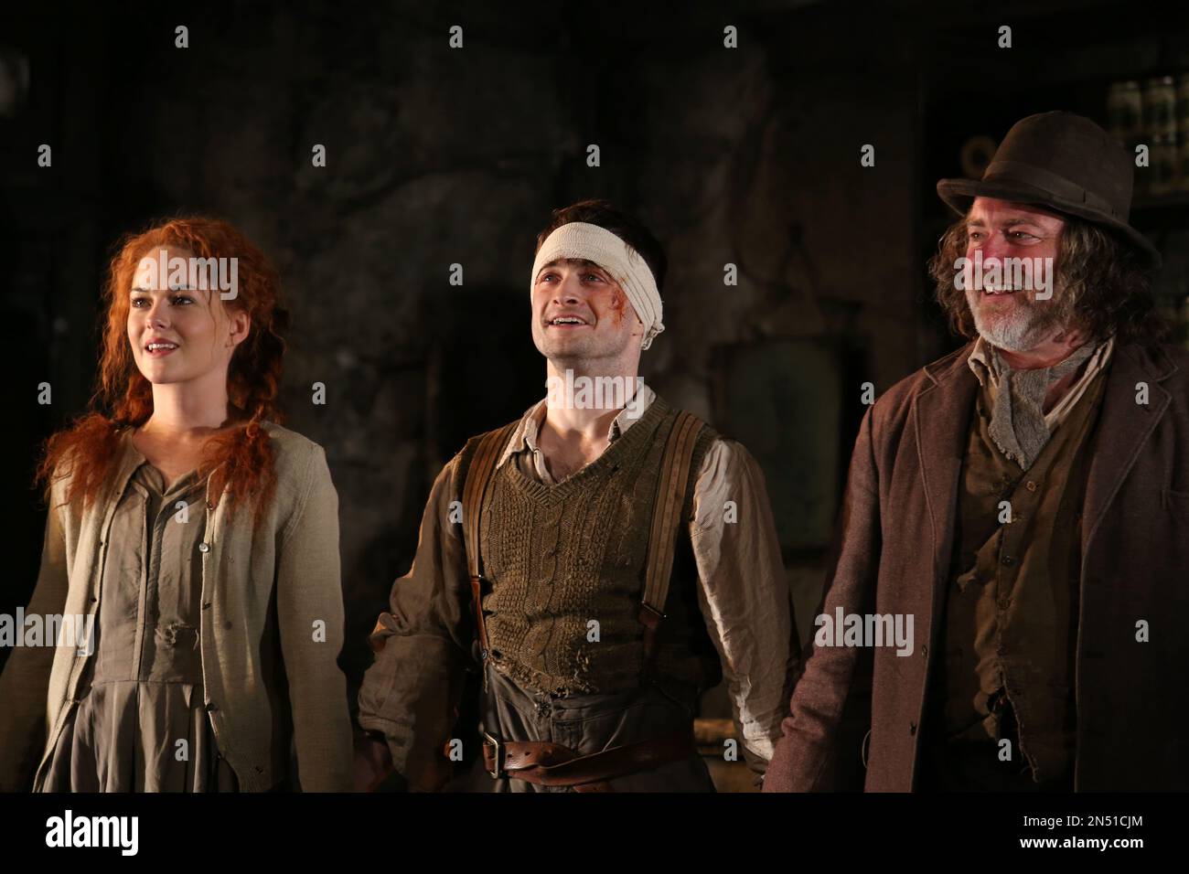 From left, Sarah Greene, Daniel Radcliffe and Pat Shortt appear at the ...