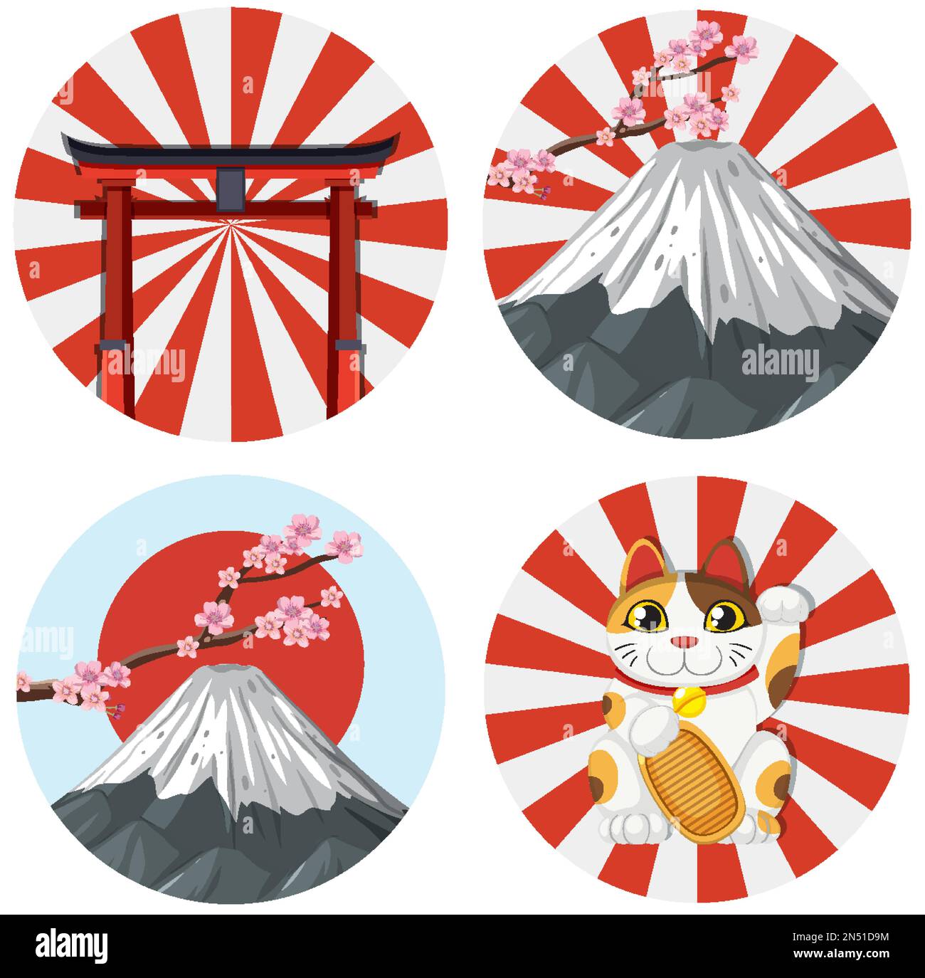 Element and icon of Japan illustration Stock Vector Image & Art - Alamy