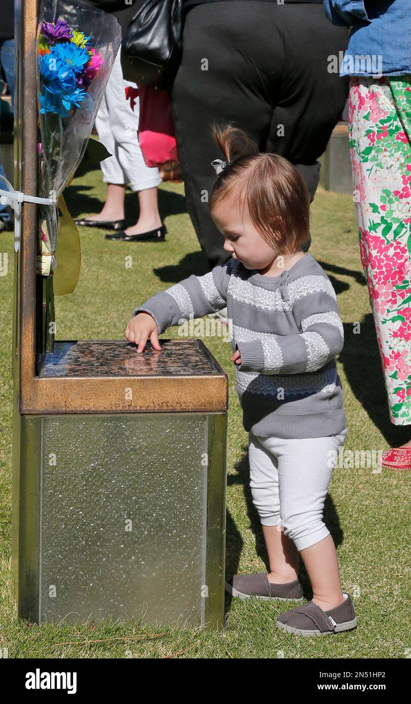 Fifteen-month-old Marlee Mae Hill, the great-niece of Aren Kok, the ...