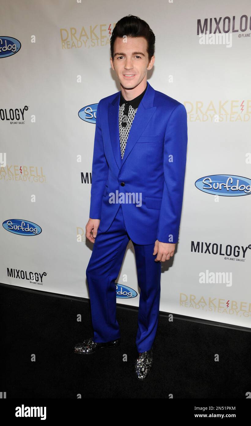 Drake Bell poses at a release party for his new "Ready Steady Go ...