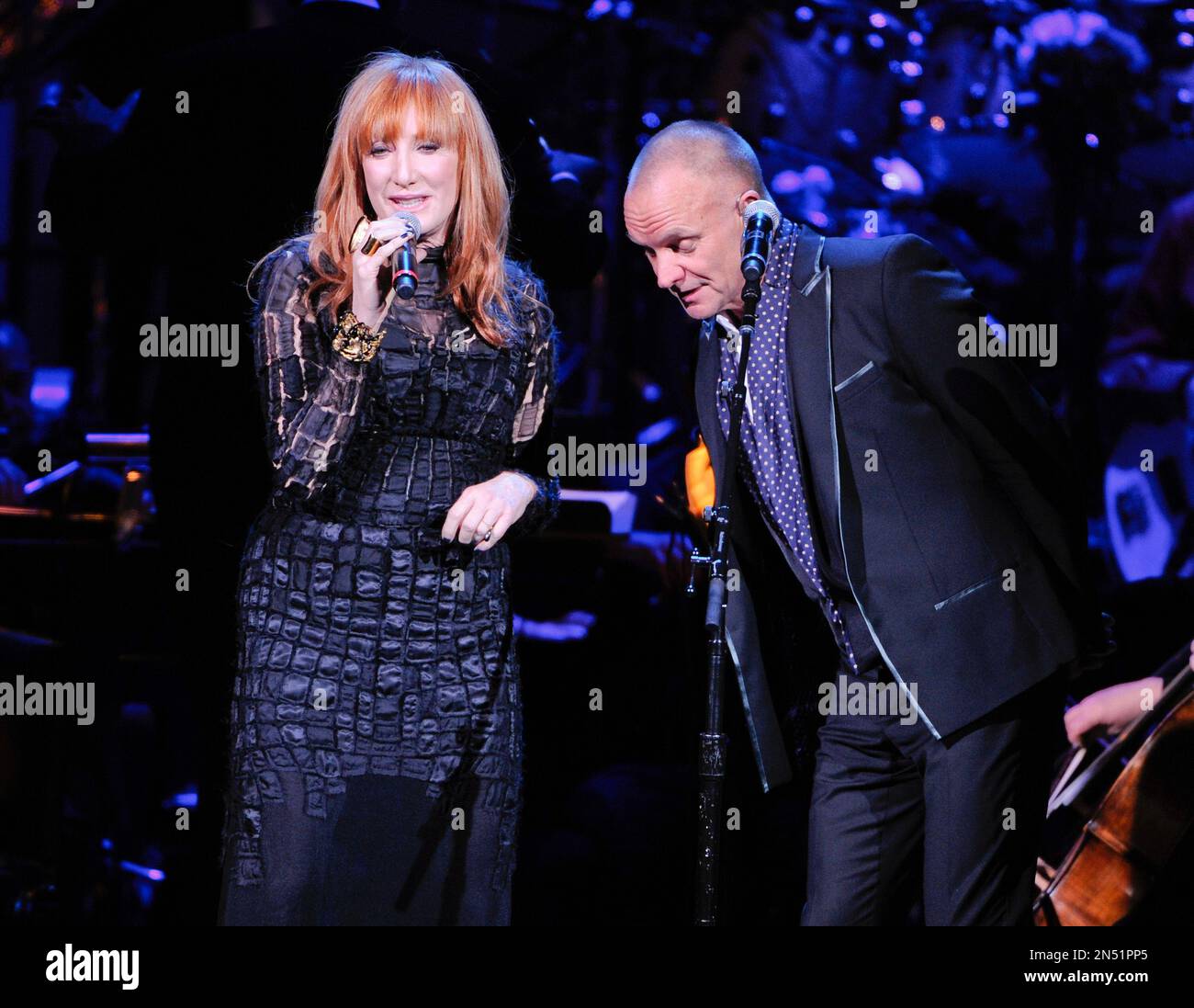 Singers Patti Scialfa and Sting perform together at the 25th ...