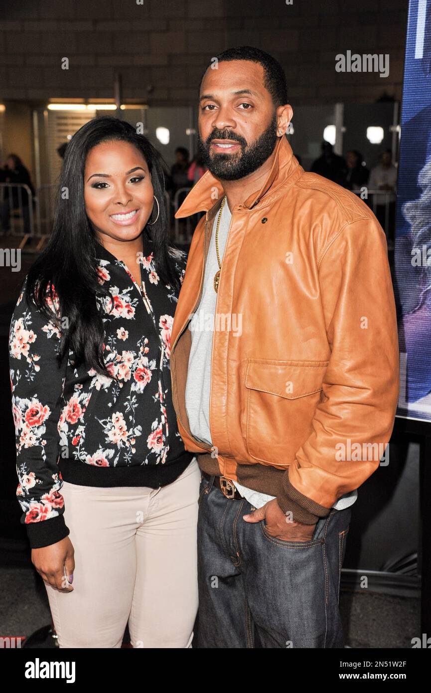 Mike Epps, right, arrives at the LA Premiere Of "A Haunted House 2" on ...