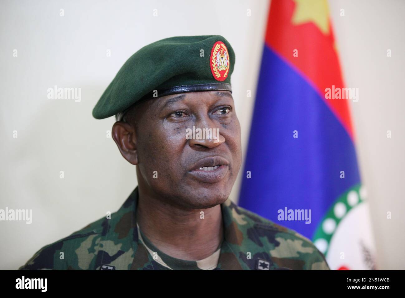 FILE- In this Thursday, May, 30 2013 file photo, Brig. Gen. Chris Olukolade, Nigeria's top ...