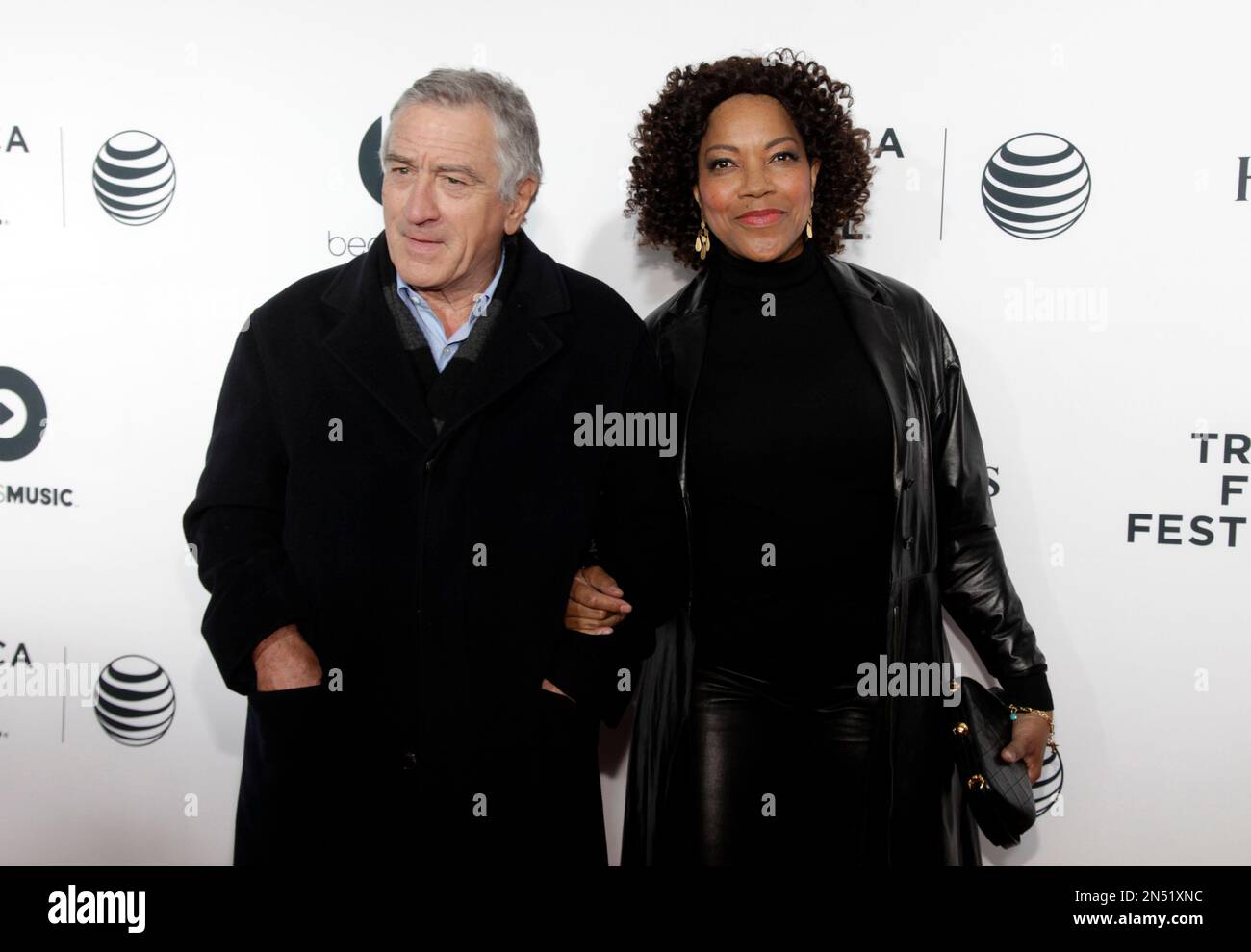 Actor Robert De Niro, left, with his wife Grace Hightower, right ...