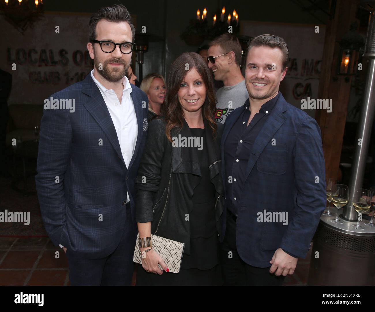 Dan Rookwood, U.S. Editor, MR PORTER, and from left, Emma Paton and ...
