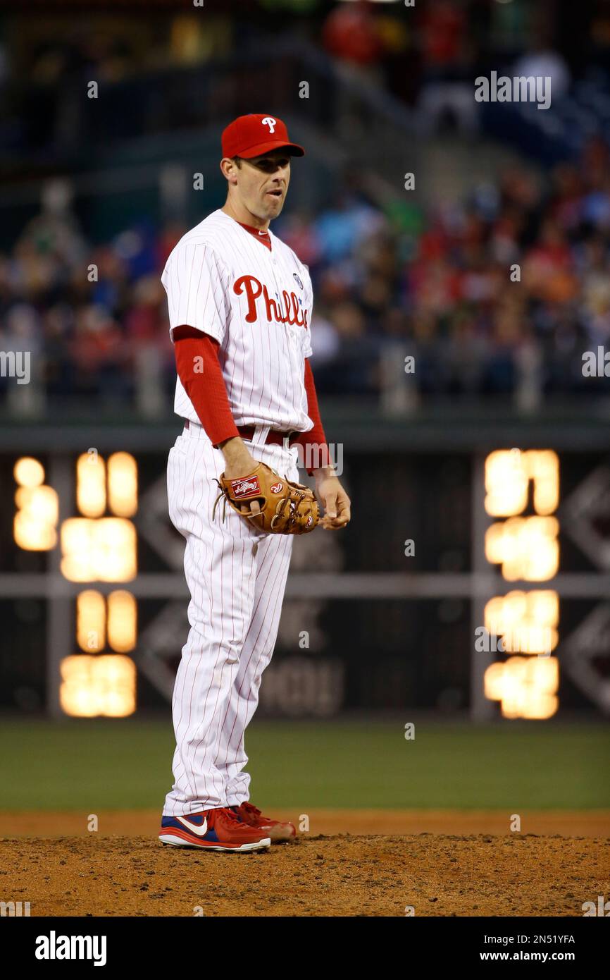 Philadelphia Phillies' Cliff Lee in action during a baseball game ...