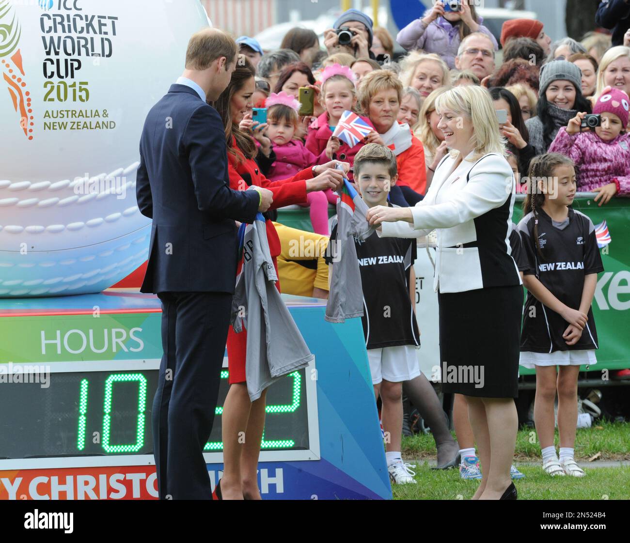 Britain's Prince William and Catherine, Duchess of Cambridge at a ICC ...