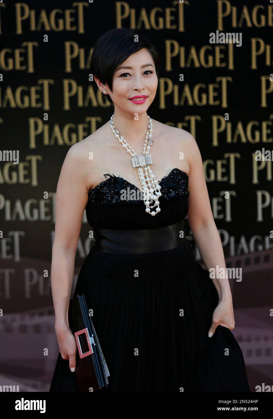 Hong Kong actress Angela Tong poses on the red carpet of the 33rd Hong ...