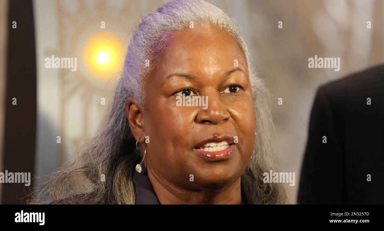 Sharon Robinson, daughter of Jackie Robinson, is shown during a ...