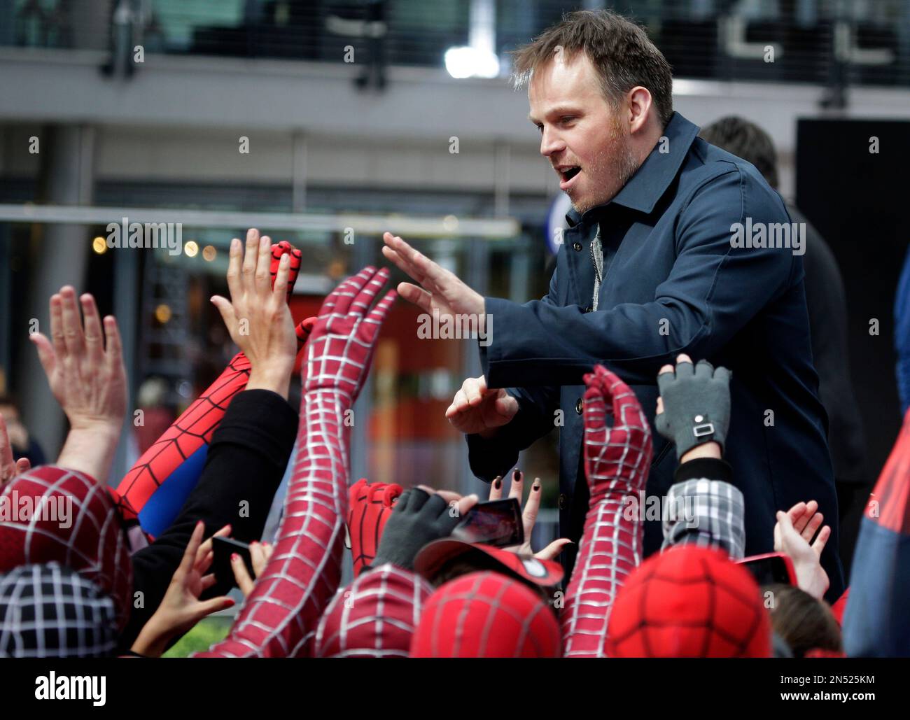 US director Marc Webb arrives for a fan event with the actors of the ...