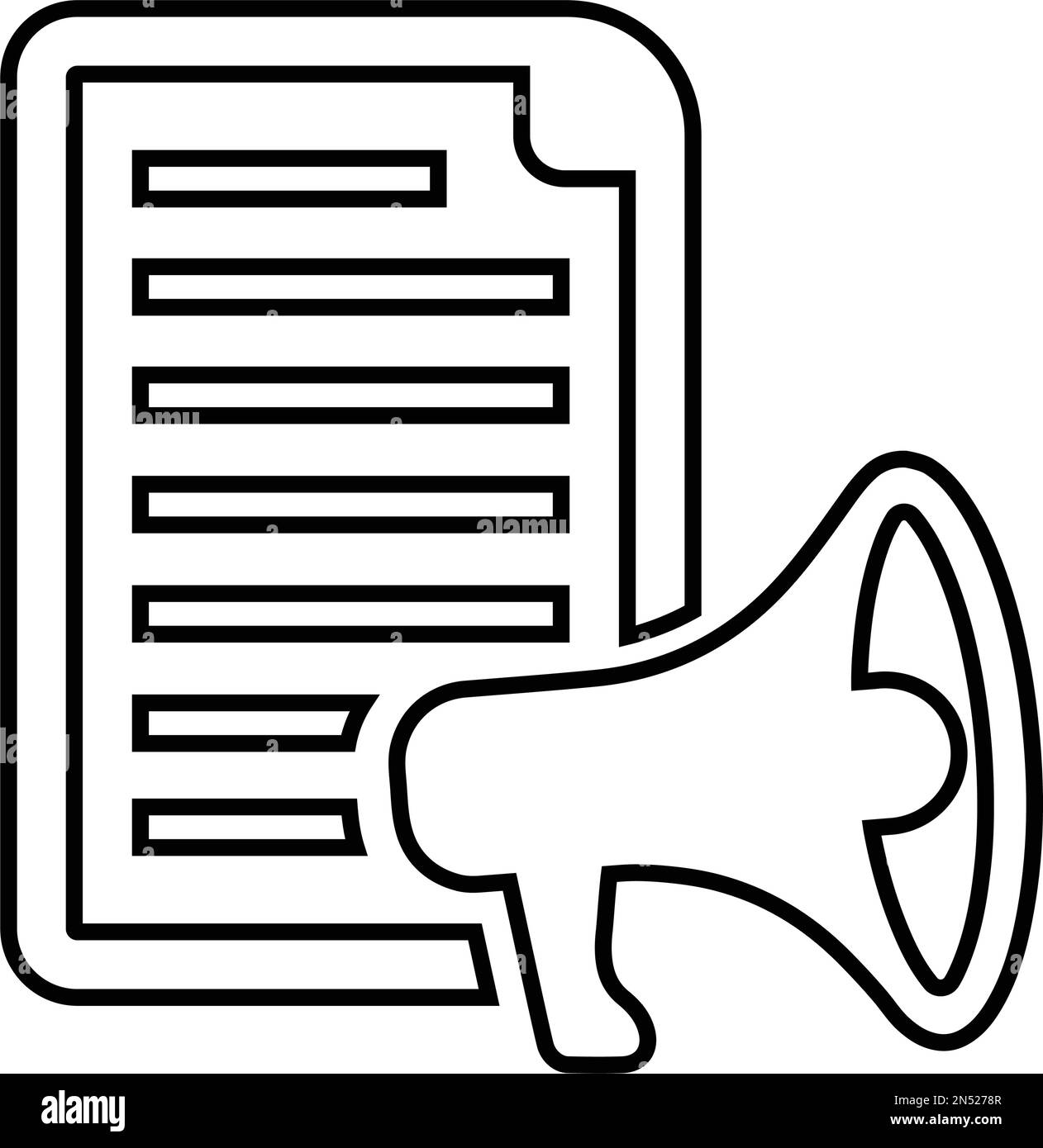 Ad, newspaper, promotion icon - Use for commercial purposes, print ...