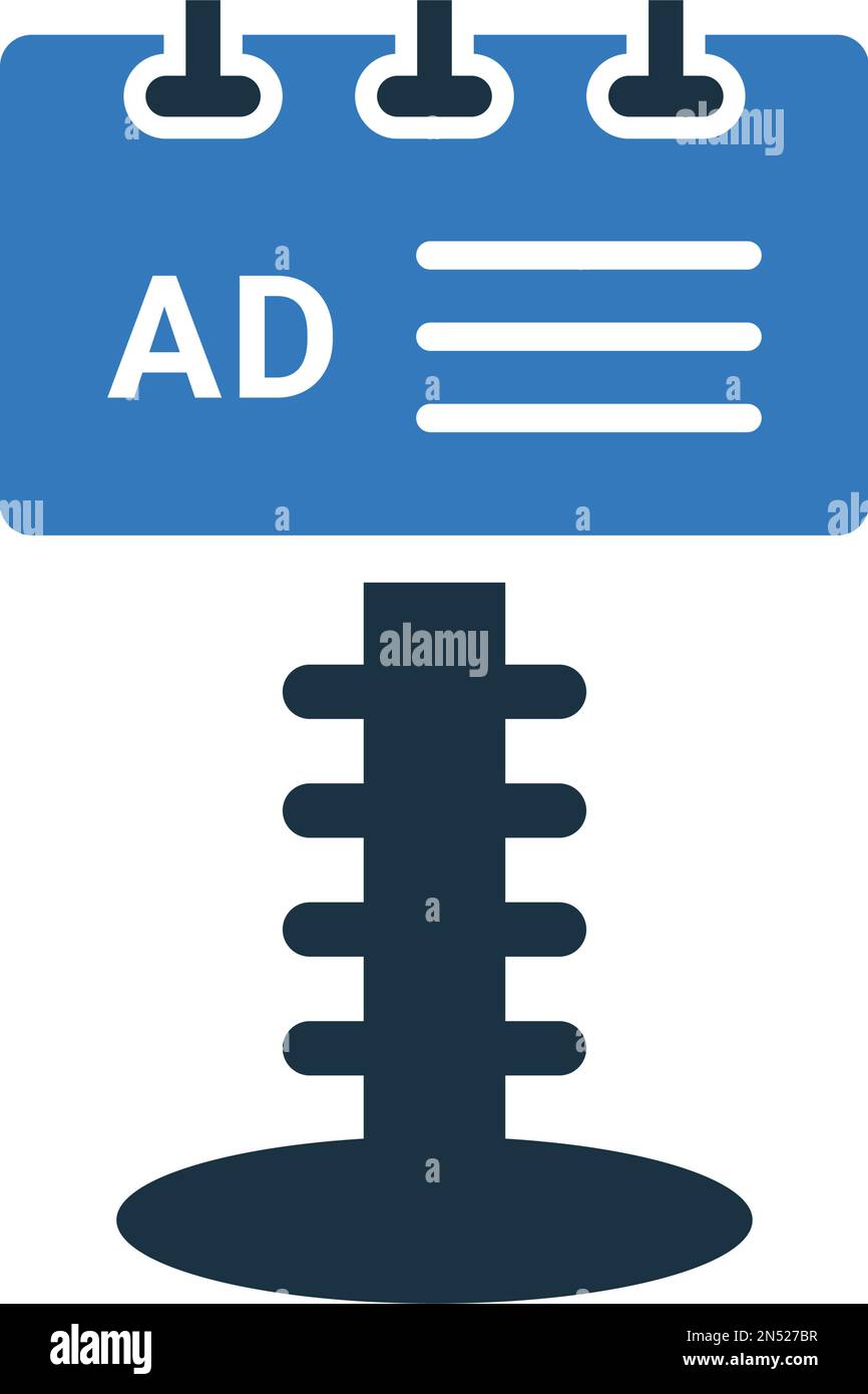 Ad, board, business icon - Use for commercial purposes, print media ...
