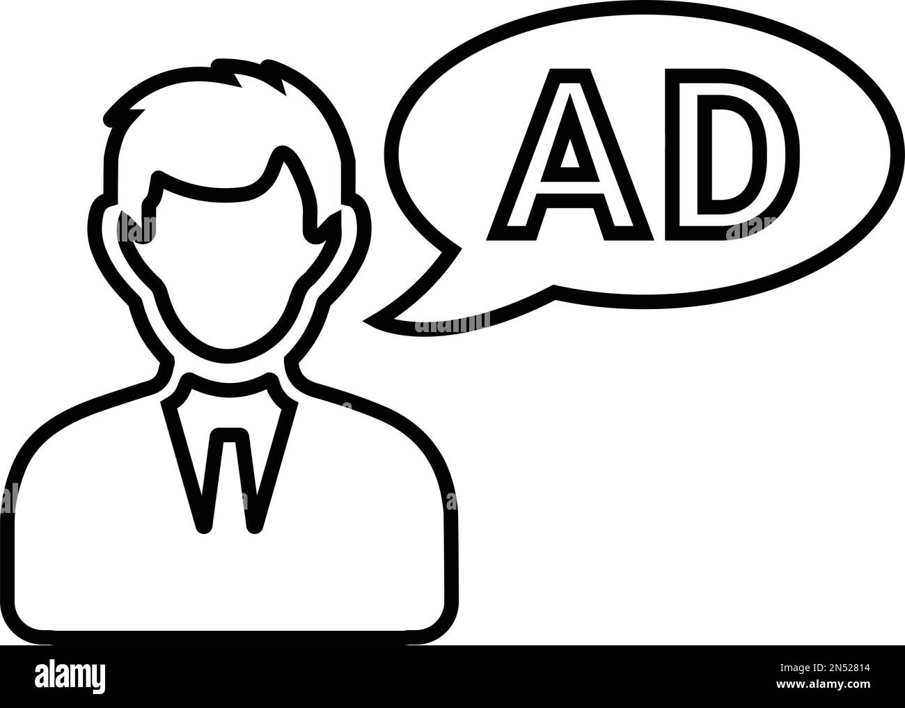 Promoter, ads specialist icon - Use for commercial purposes, print ...