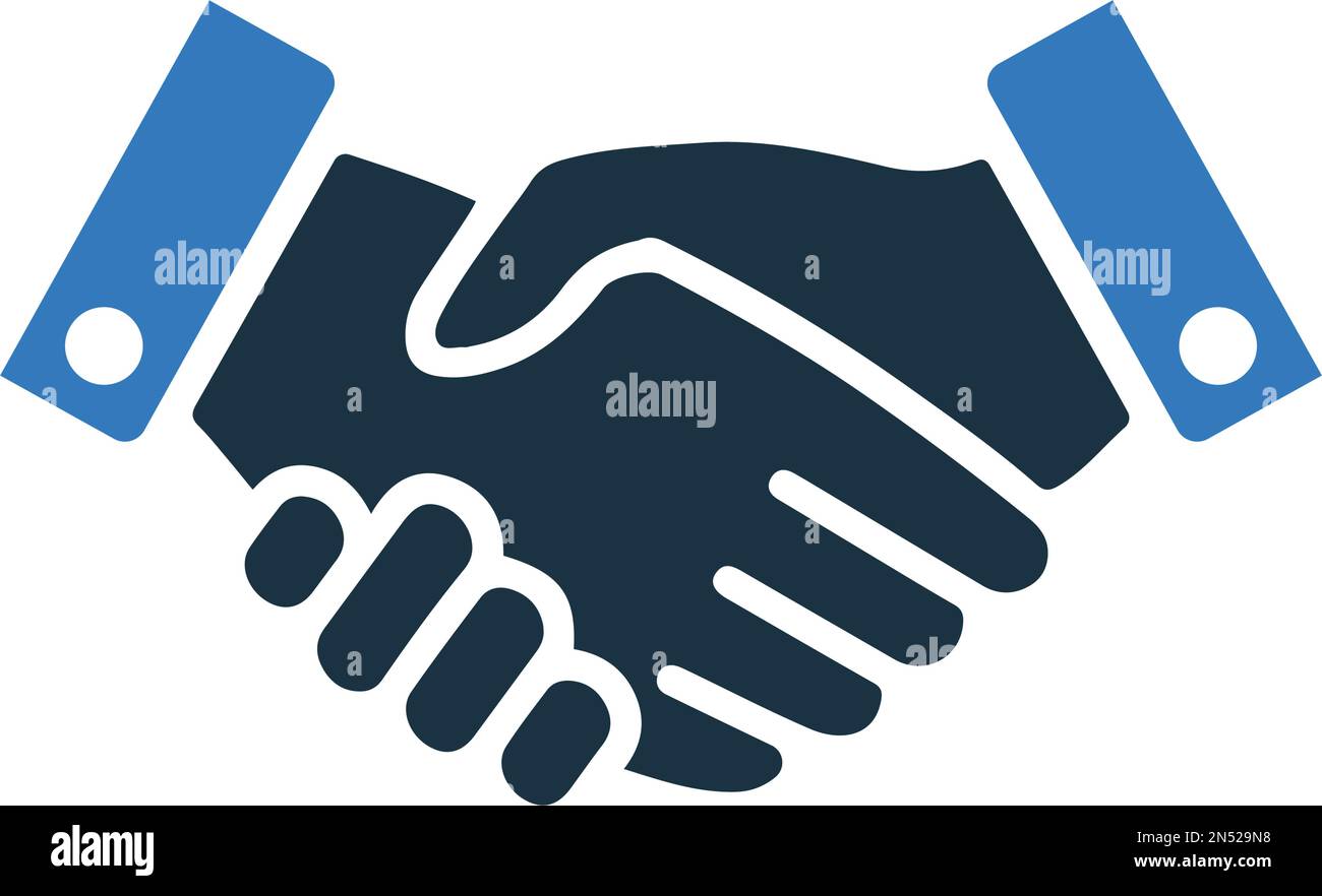 Agreement, handshake icon - Use for commercial purposes, print media ...