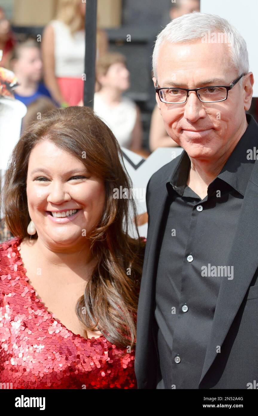 Dr. Annette Ermshar, left, and Dr. Drew Pinsky arrive at the MTV Movie ...