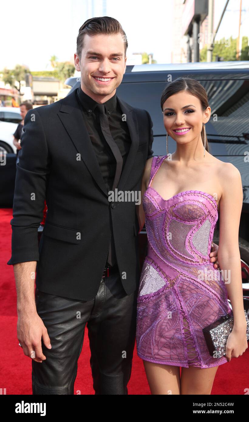 Ryan Rottman and Victoria Justice at the MTV Movie Awards on Sunday ...