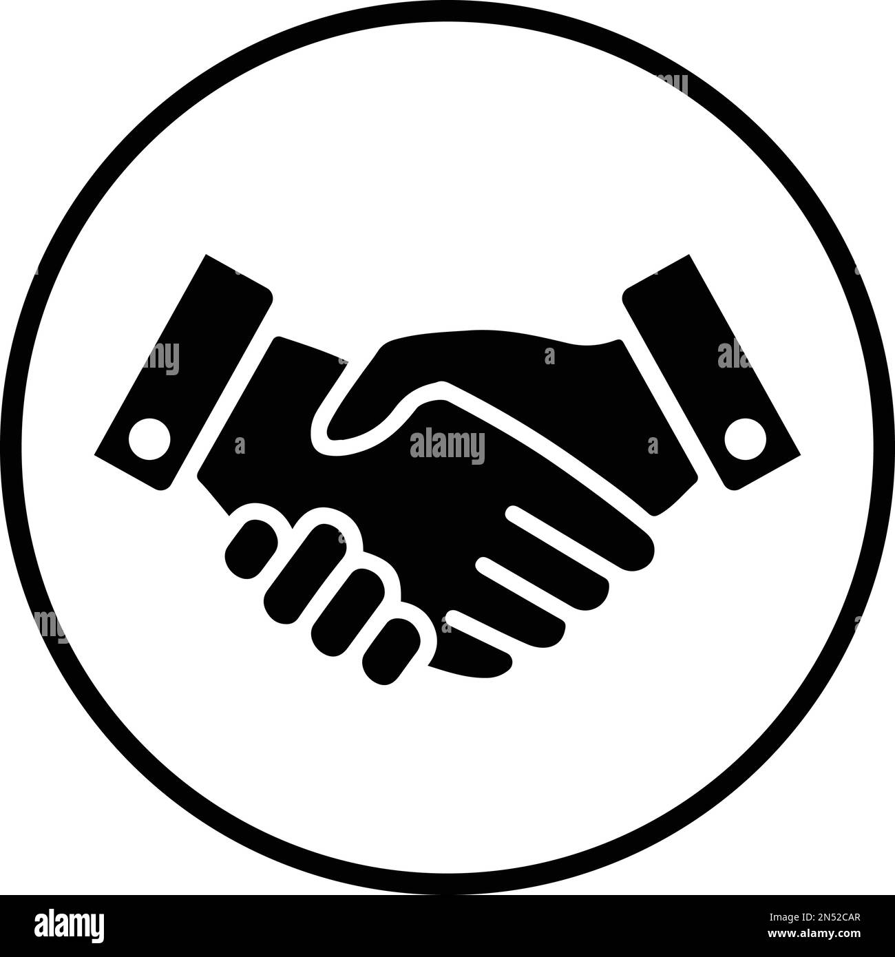 Agreement, handshake icon - Use for commercial purposes, print media ...