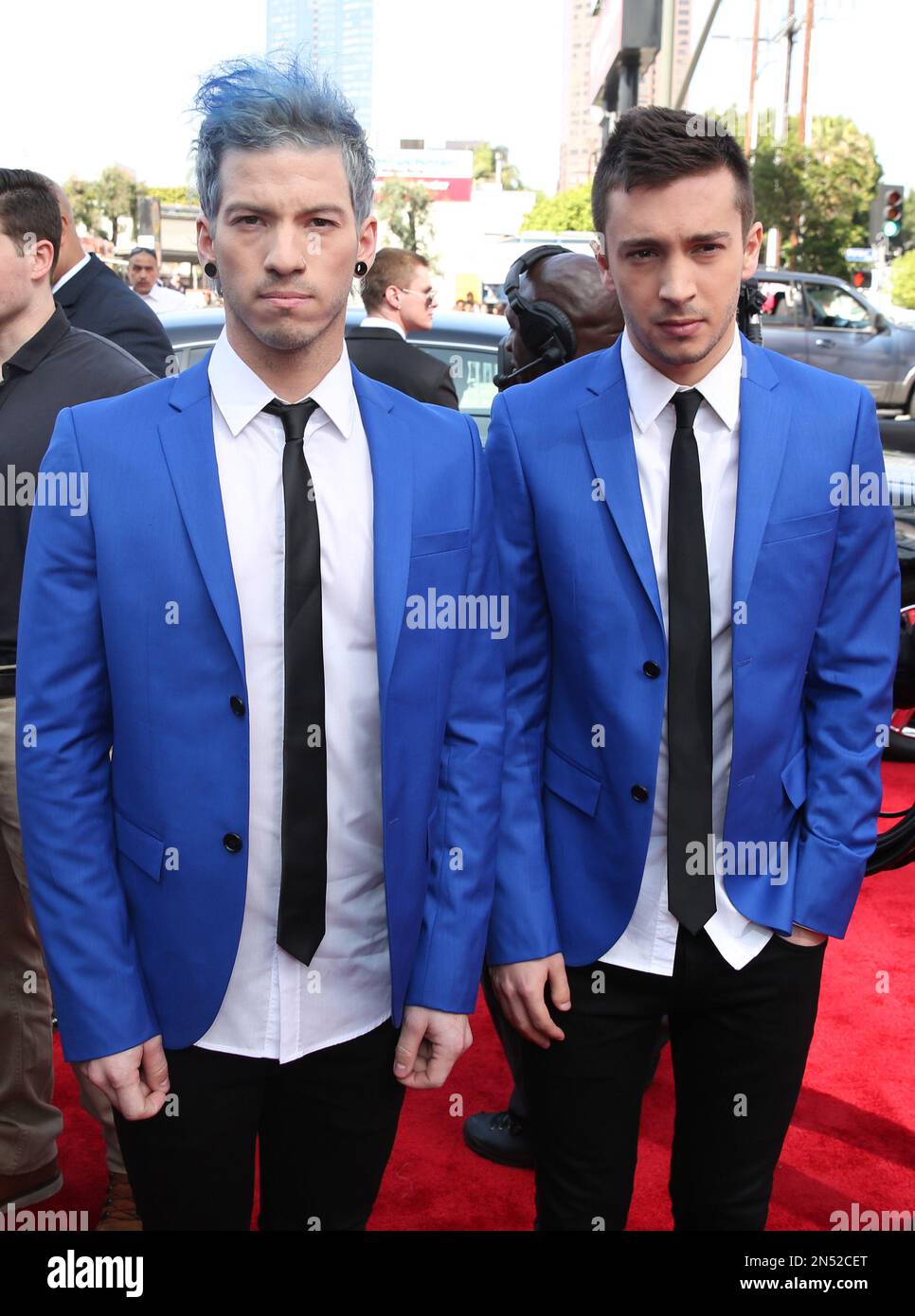 Josh Dun, left, and Tyler Joseph, of the musical group Twenty One ...