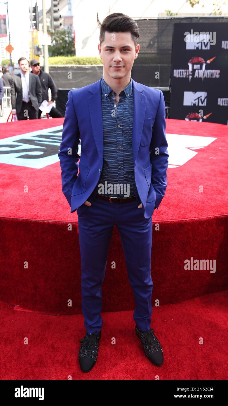 Eric Lopez arrives at the MTV Movie Awards on Sunday, April 13, 2014 ...