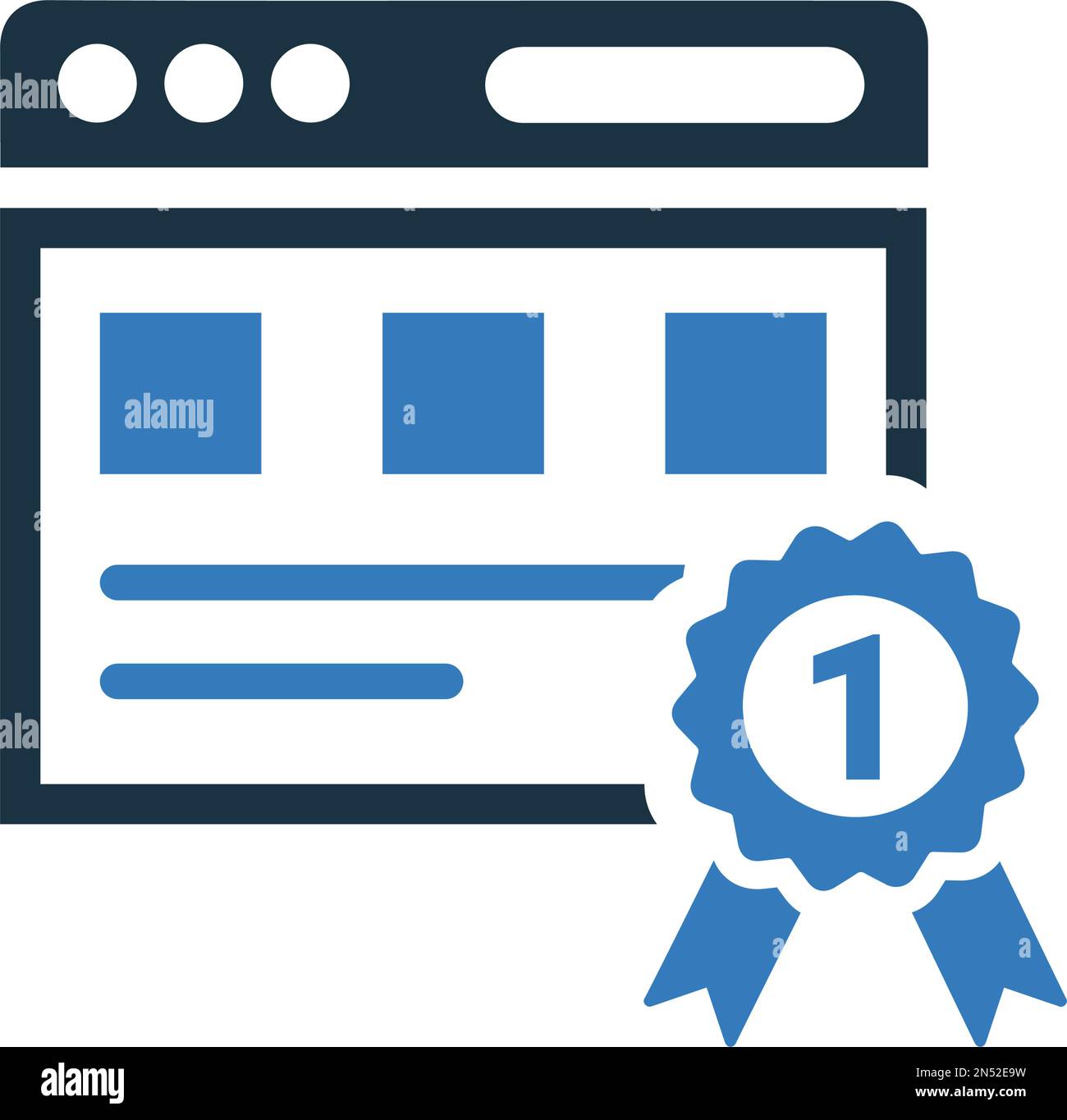 Award, best website optimization icon. Well organized simple vector ...