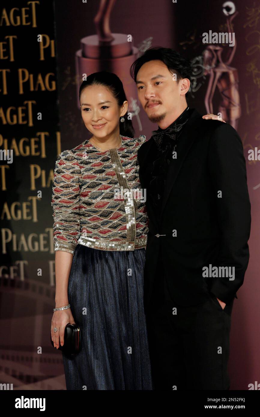 Chinese actress Zhang Ziyi and Taiwanese actor Chang Chen pose on the ...
