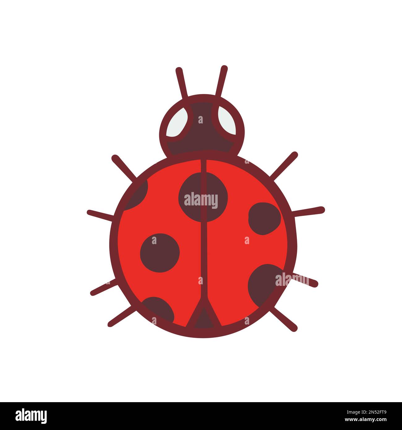 Red with small black spots Stock Vector Images - Alamy