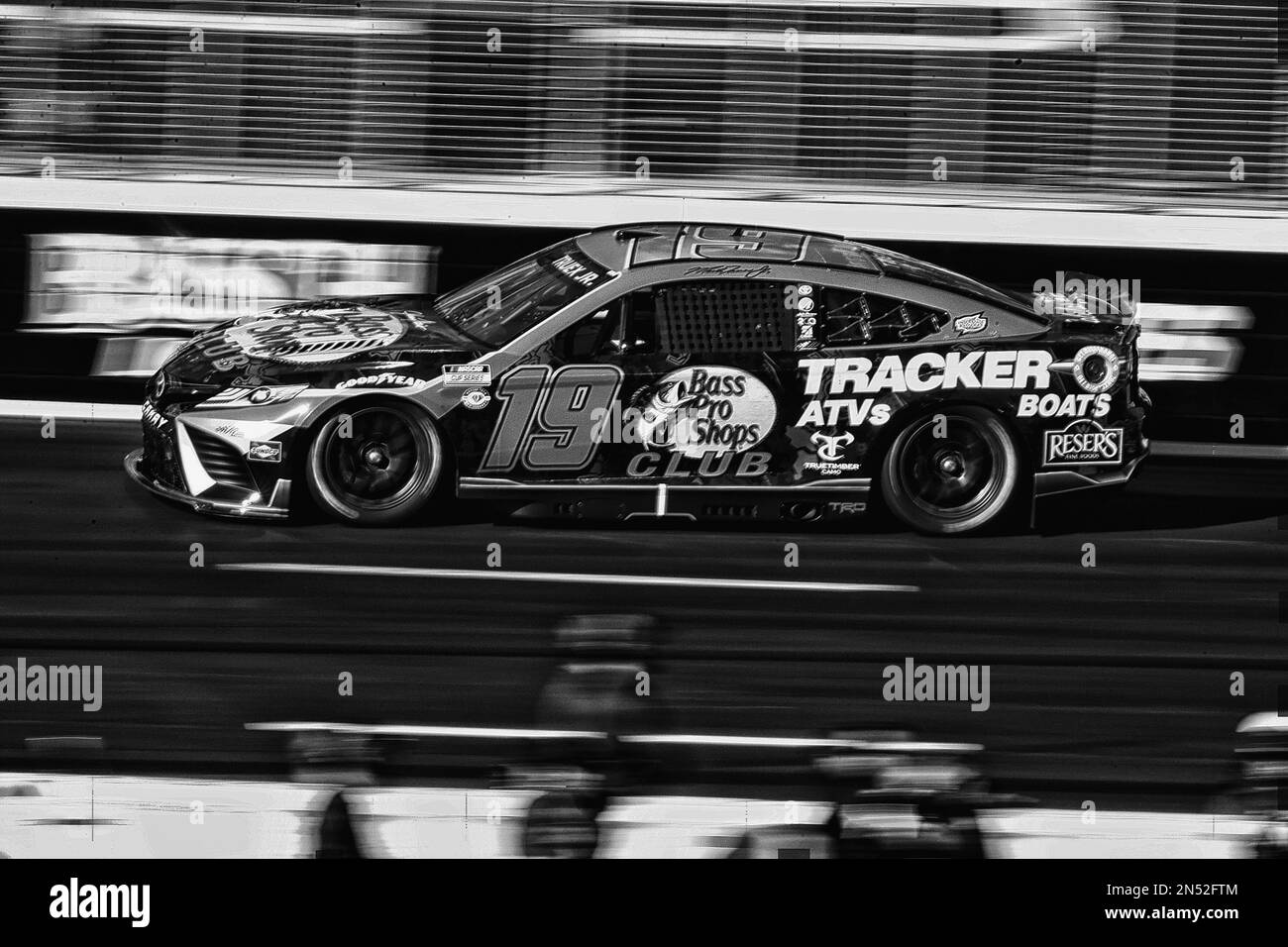 IMAGE WAS SHOT IN MONOCHROME AND NOT EDITED. NASCAR Cup Series driver ...