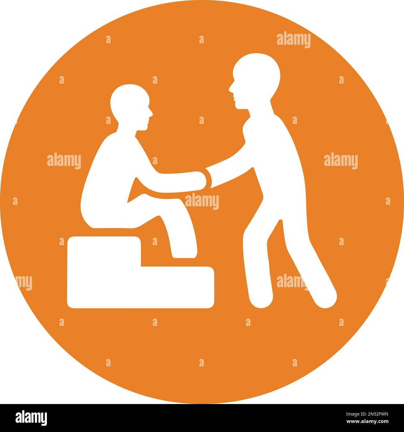 Physical support, assistance icon - Use for commercial purposes, print ...