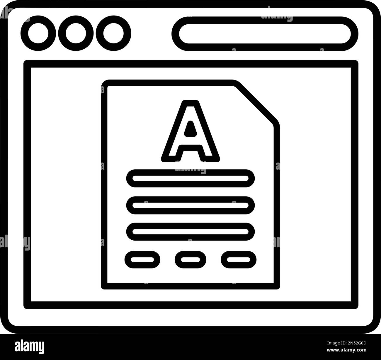 Article, website, browser icon. Editable Vector design using in ...