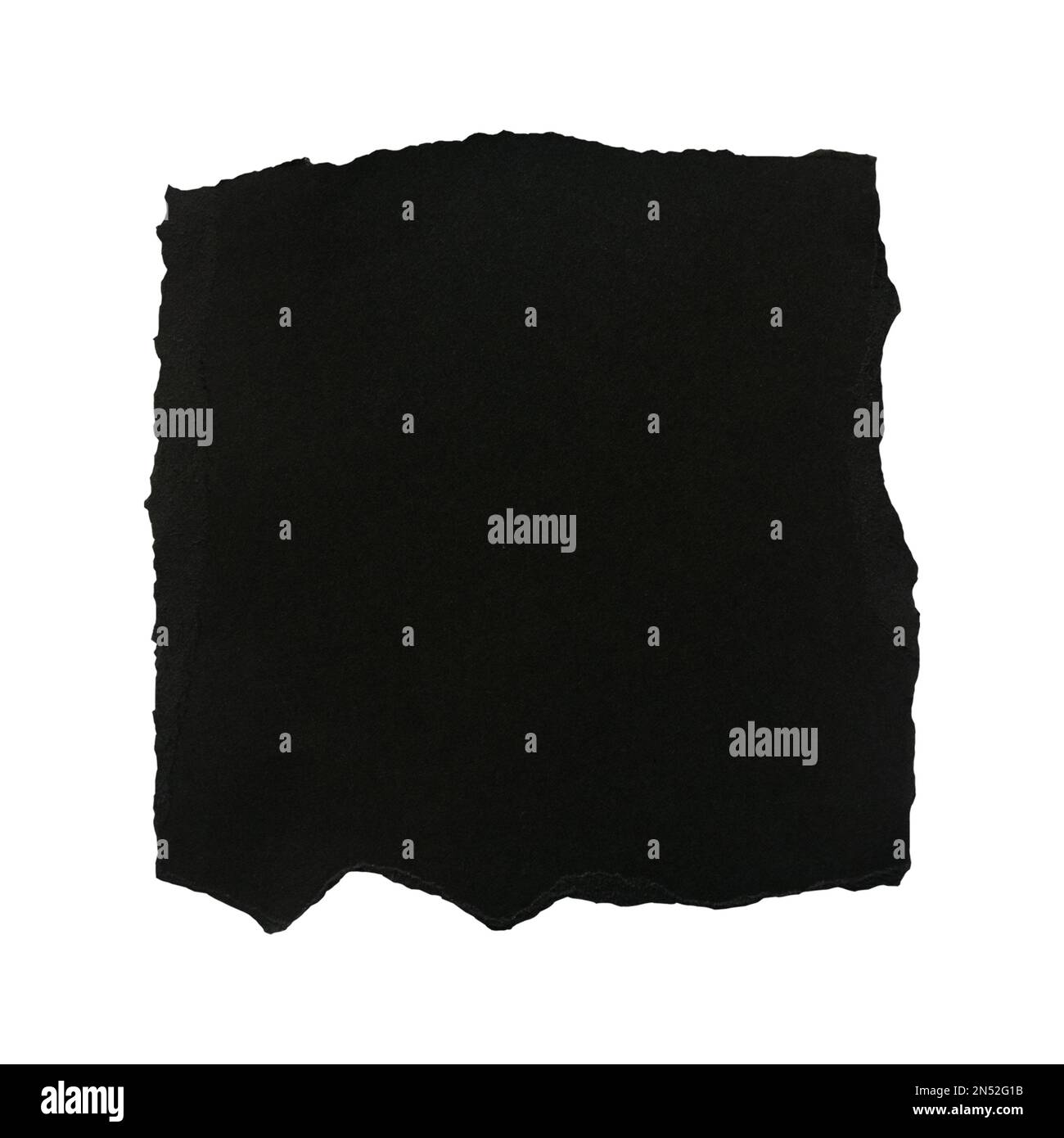 Black scrap paper isolated on a white background Stock Photo - Alamy