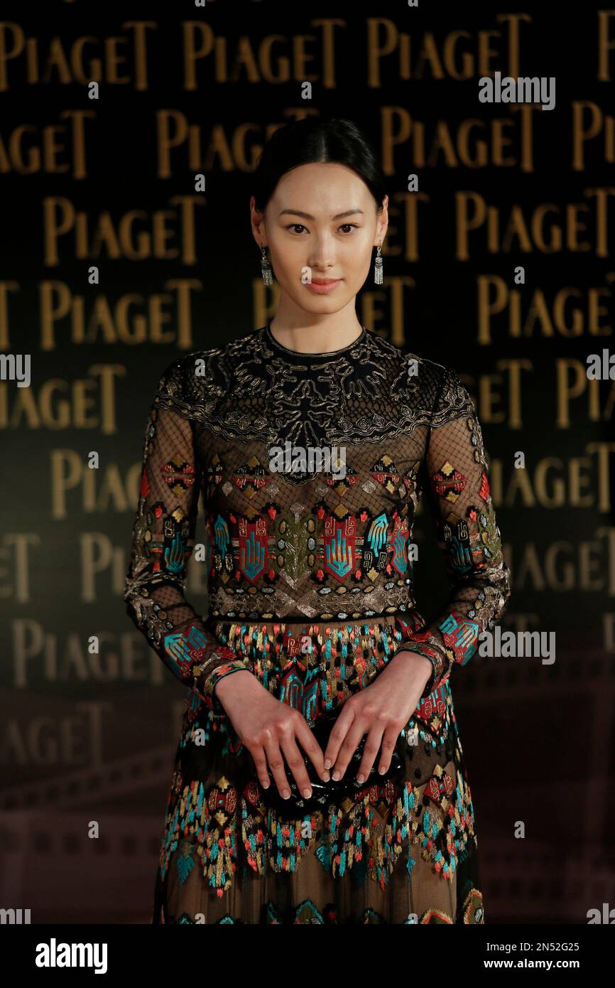 Hong Kong actress Isabella Leong poses on the red carpet of the 33rd ...