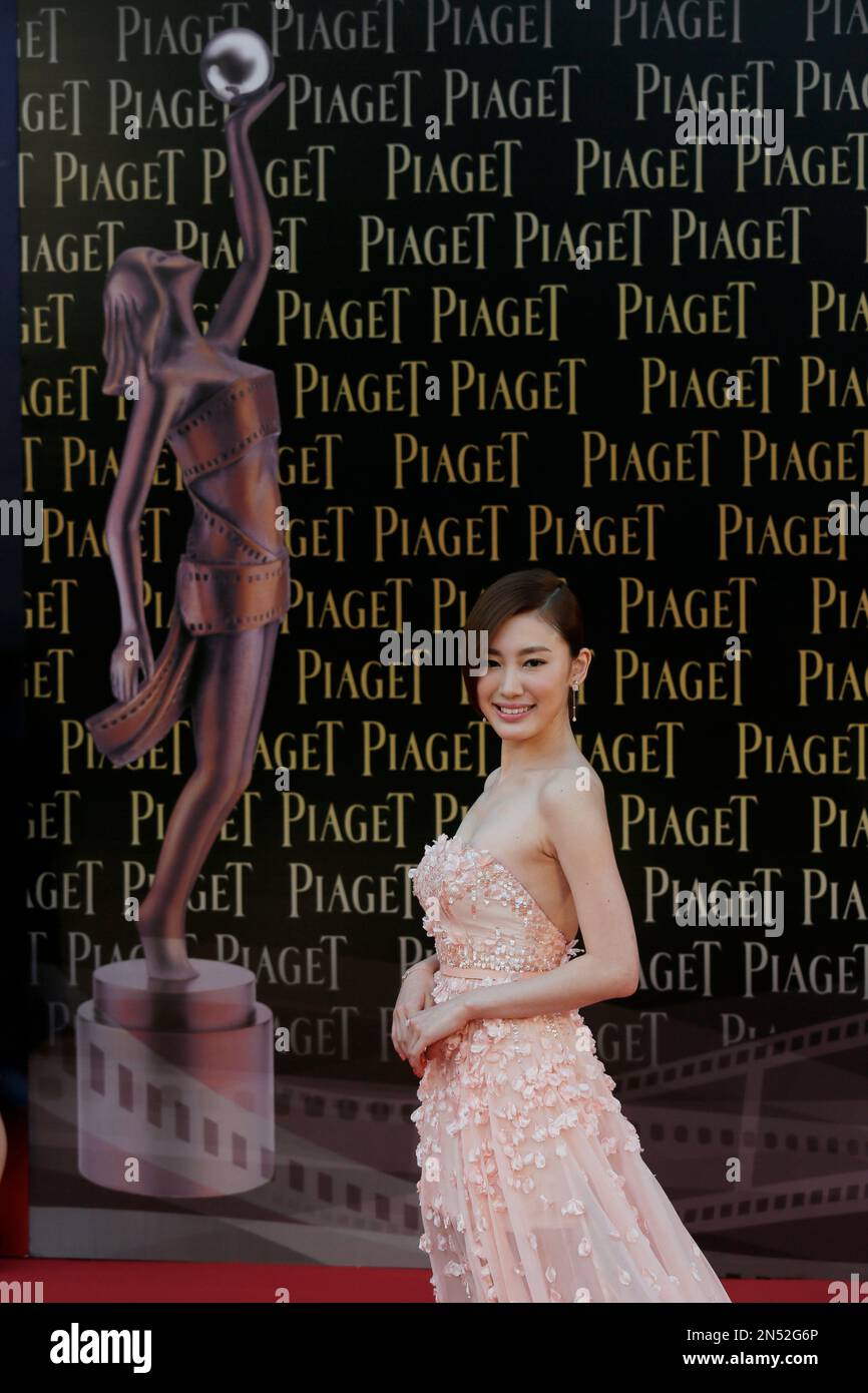 Hong Kong actress Angel Chiang poses on the red carpet of the 33rd Hong ...