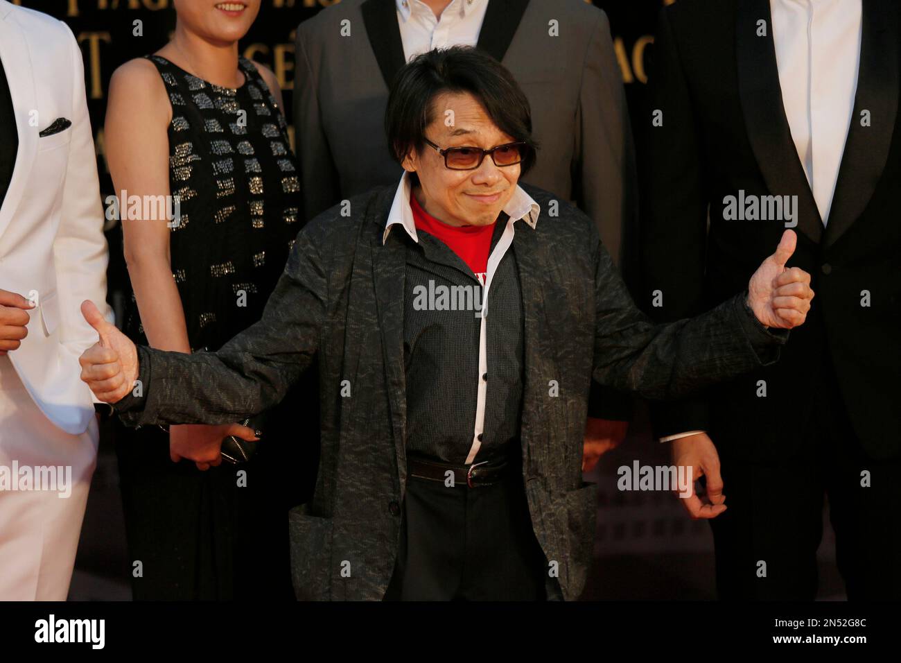 Hong Kong director Teddy Robin poses on the red carpet of the 33rd Hong ...